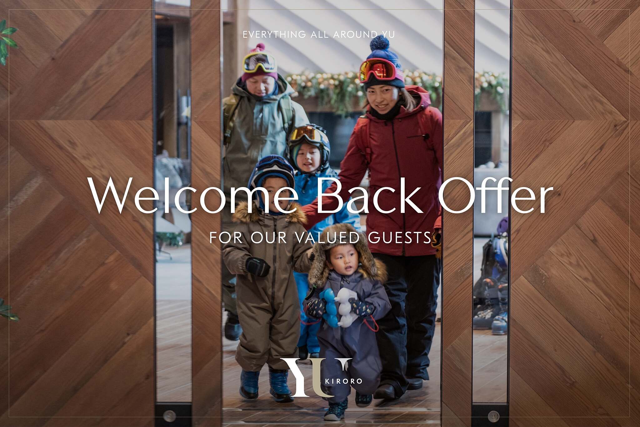 Welcome Back Offer | Yu Kiroro Hotel