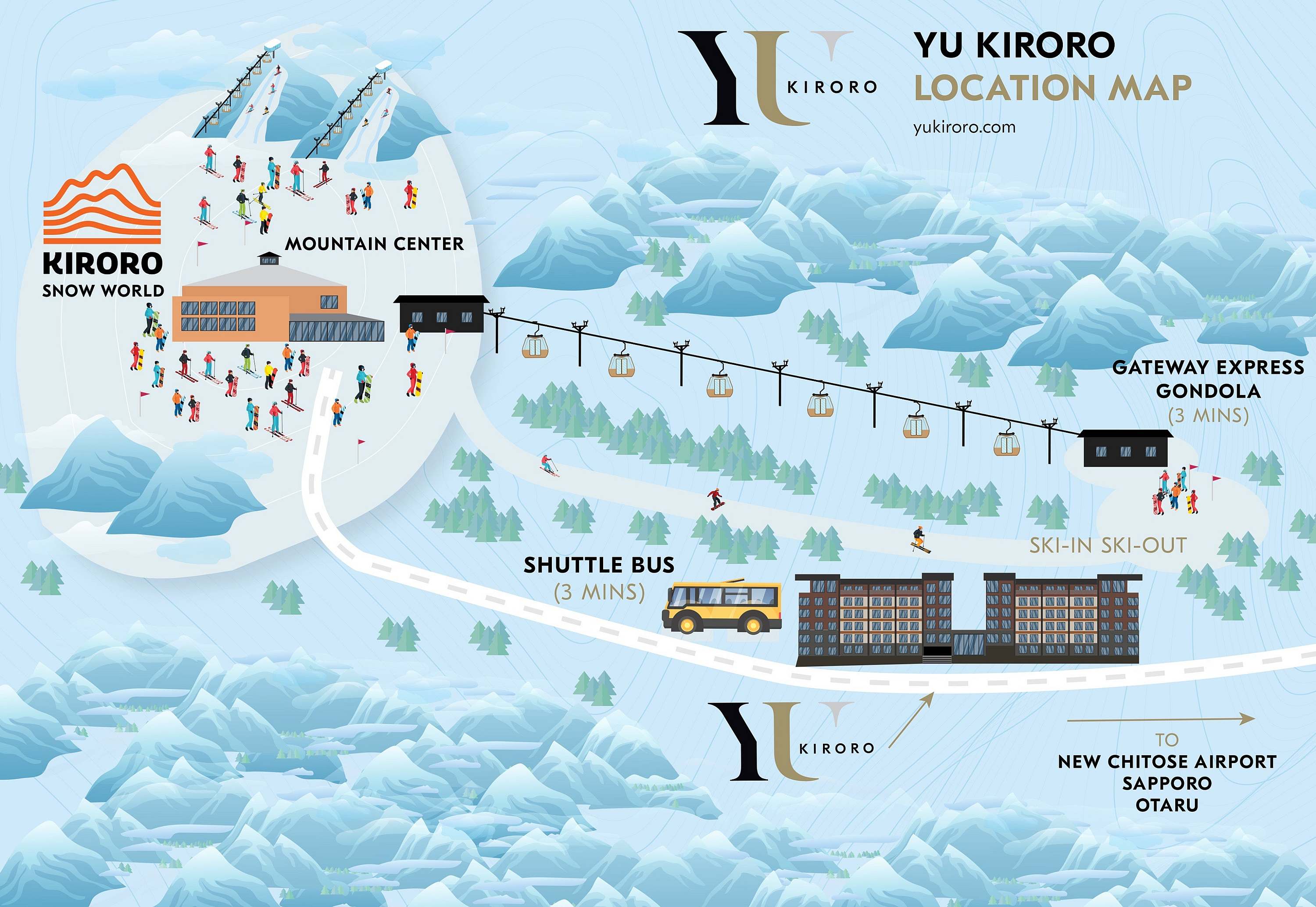 Resort Map | Yu Kiroro Hotel